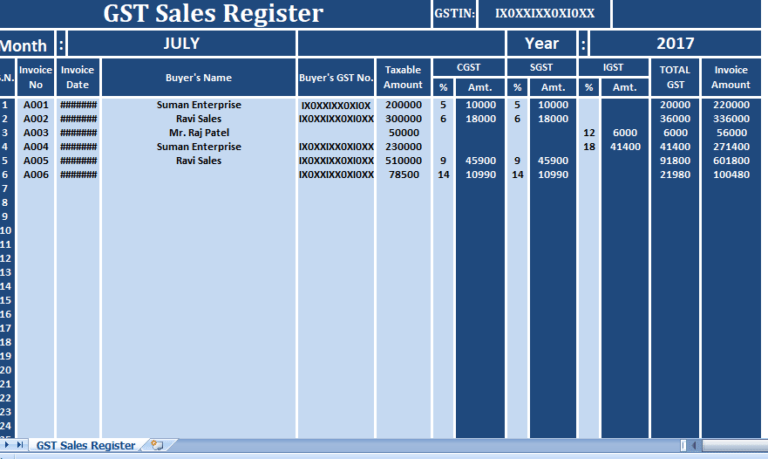 GST Templates Archives - Excel templates