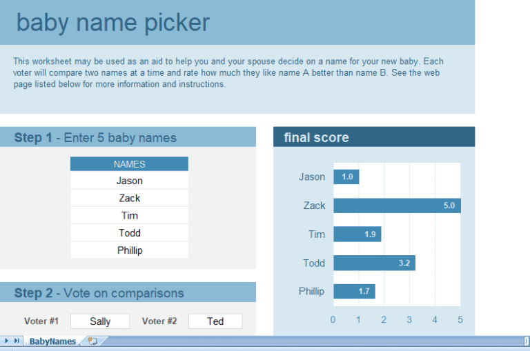 Random Name Picker From Excel Worksheet