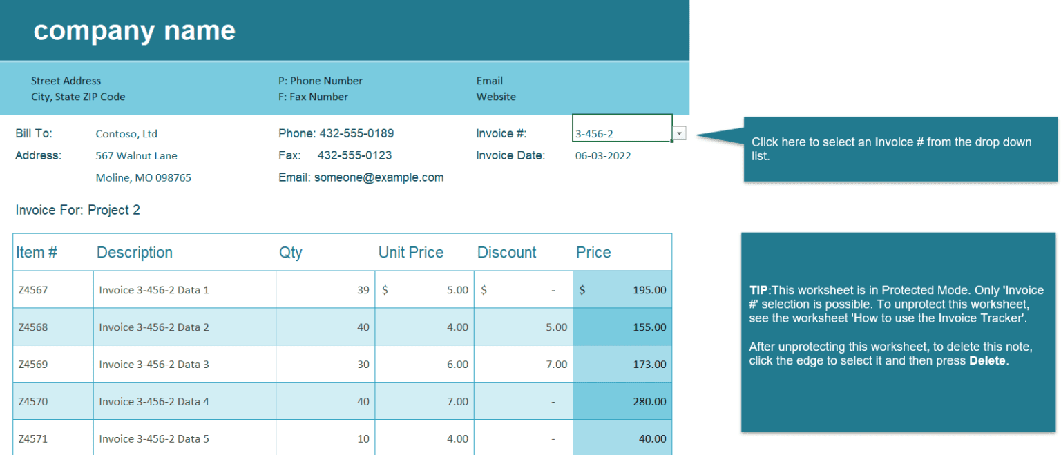 fully automatic invoice in excel - Excel templates