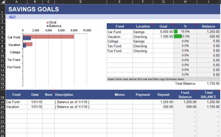 Download Money Management excel template for free
